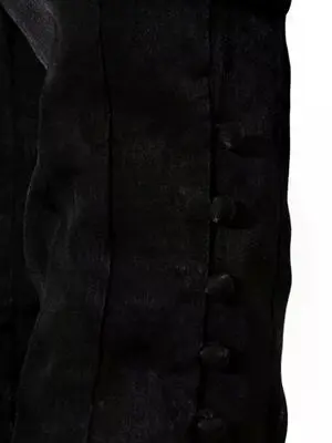 IRO PARIS Puff-sleeve Asymmetric Mini Dress - Black