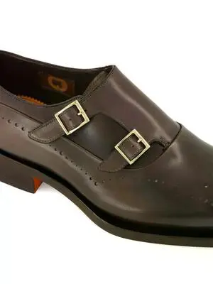 Santoni Double-buckle Monk Shoes