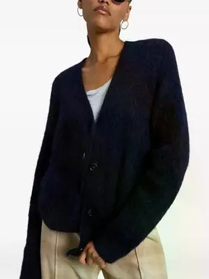Woolrich V-neck Cardigan - Blue