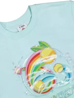Casablanca Tennis Ball Graphic Sweatshirt - Blue