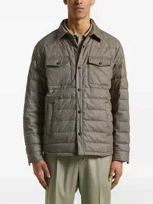 Peserico Houndstooth Quilted Jacket