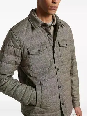Peserico Houndstooth Quilted Jacket