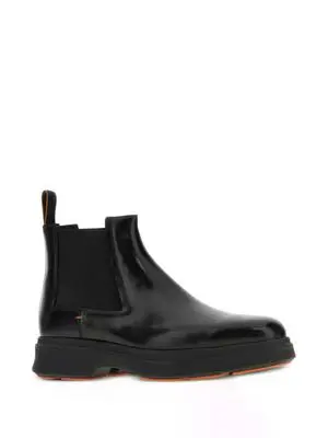 Santoni Elastic-panel Leather Boots