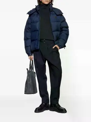 Emporio Armani Quilted Padded Jacket With Attached Hood