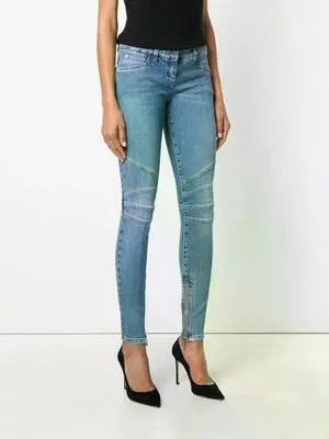 Balmain Biker Skinny Jeans