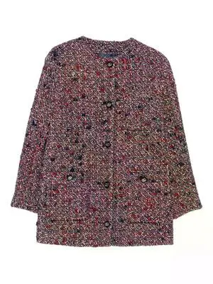 Gucci Tweed Button-fastening Jacket - Blue
