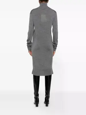 TOTEME Turtleneck Midi Dress - Grey