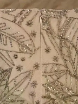 Ralph Lauren Leaf-pattern Beaded Dress