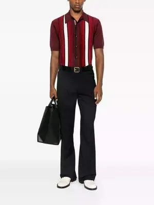 Amiri Embellished Striped Shirt