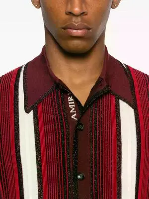 Amiri Embellished Striped Shirt