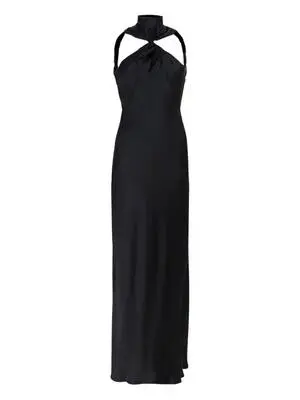 Attico High Neck Evening Dresses