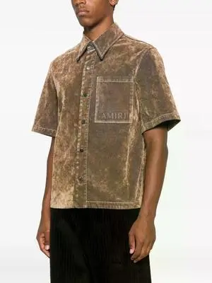 Amiri Velvet Patch-pocket Shirt