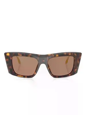 Dolce & Gabbana Tortoiseshell-pattern Square Frame Sunglasses - Brown