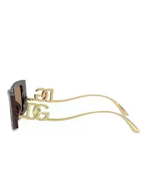 Dolce & Gabbana Tortoiseshell-pattern Square Frame Sunglasses