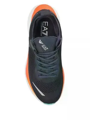 EA7 Lace-up Low-top Sneakers - Black