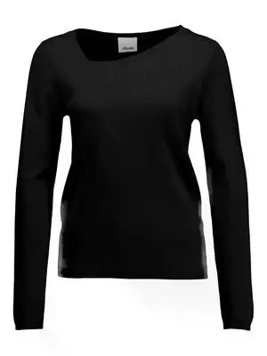 ALLUDE Asymmetric-neck Sweater