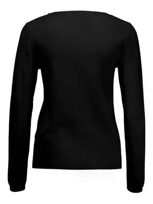 ALLUDE Asymmetric-neck Sweater