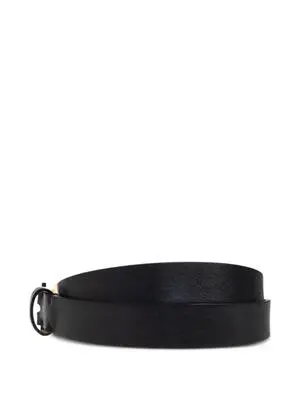 Victoria Beckham Wide-buckle Leather Belt - Black