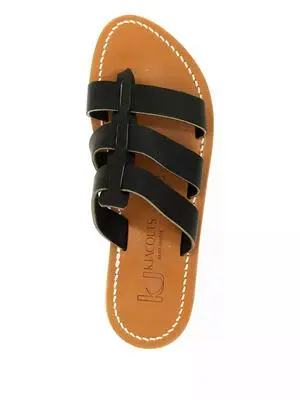 K.JACQUES Dolon Leather Three-strap Sandals