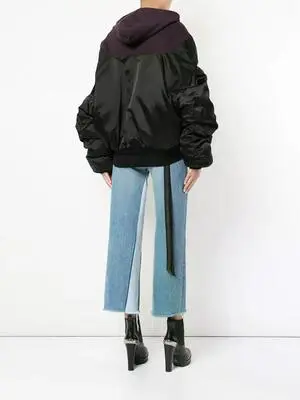 BEN TAVERNITI UNRAVEL PROJECT Oversized Hooded Bomber Jacket