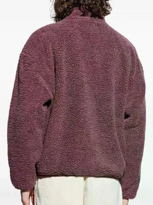 American Vintage Hoktown Teddy Zip-up Jacket - Red