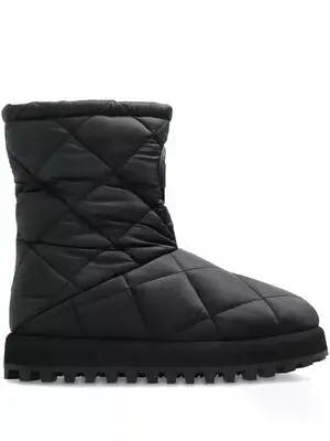 Dolce & Gabbana Quilted Logo Boots