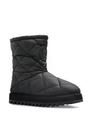 Dolce & Gabbana Quilted Logo Boots
