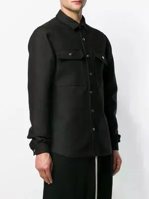 Rick Owens Outer Pointed Collar Shirt