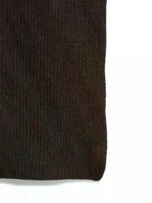 Paul & Shark Ribbed Scarf - Brown