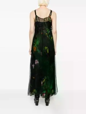 QUETSCHE Floral-print Layered Dress