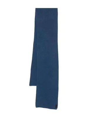 Paul & Shark Ribbed-knit Scarf - Blue