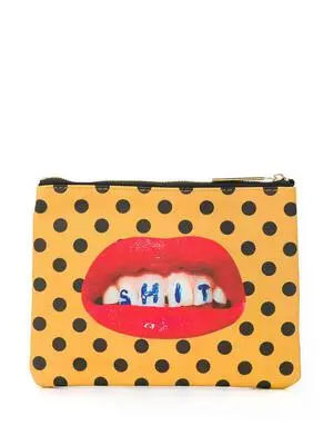 SELETTI Dotted-print Make-up Bag