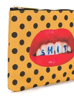 SELETTI Dotted-print Make-up Bag