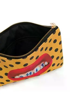SELETTI Dotted-print Make-up Bag