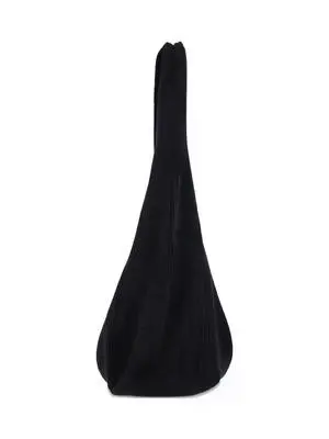 AYA MUSE Ribbed-knit Shoulder Bag - Black