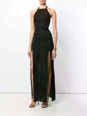 Balmain Crocodile Effect Gown