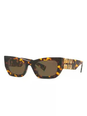 Miu Miu Angular Tortoiseshell Cat Eye Sunglasses