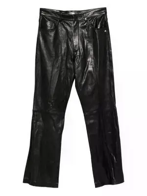 Amiri Leather Bootcut Trousers