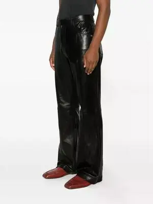 Amiri Leather Bootcut Trousers