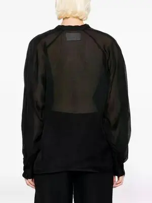 QUETSCHE Bustier Tulle-embellished Shirt