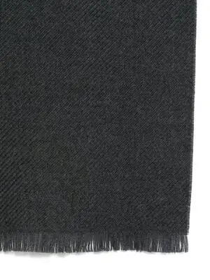 Corneliani Textured Fringed Scarf