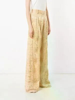 Ryan Roche Wide-leg Lace Trousers