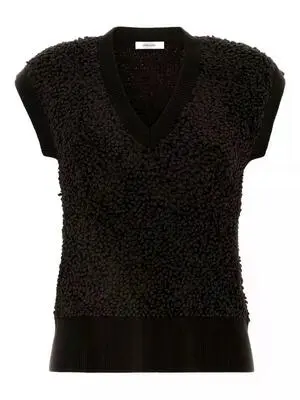 FERRAGAMO V-neck Bouclé Top