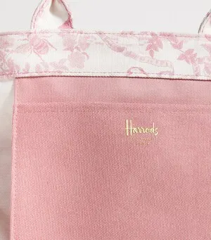 Harrods Small Toile Print Tote Bag - Pink
