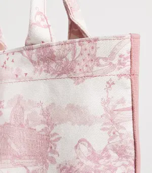Harrods Small Toile Print Tote Bag - Pink