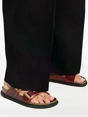 BIRKENSTOCK Arizona Double-buckle Flat Sandals - Red