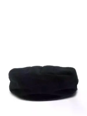 Yohji Yamamoto Hunting Quilted Hat - Black
