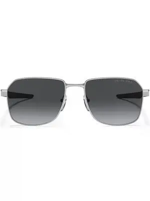 Prada Logo-print Tinted Sunglasses - Silver