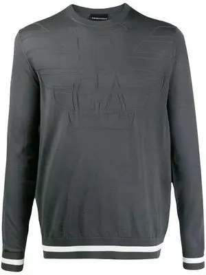 Emporio Armani Logo Embroidered Sweater