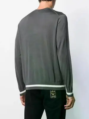 Emporio Armani Logo Embroidered Sweater